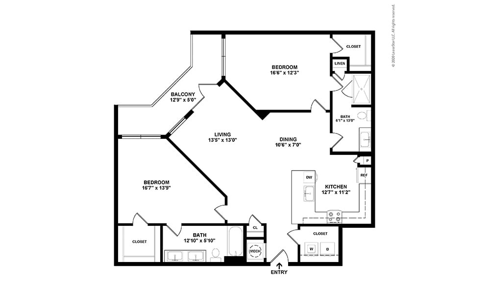 Weaver Floor Plan | Cortland NoDa